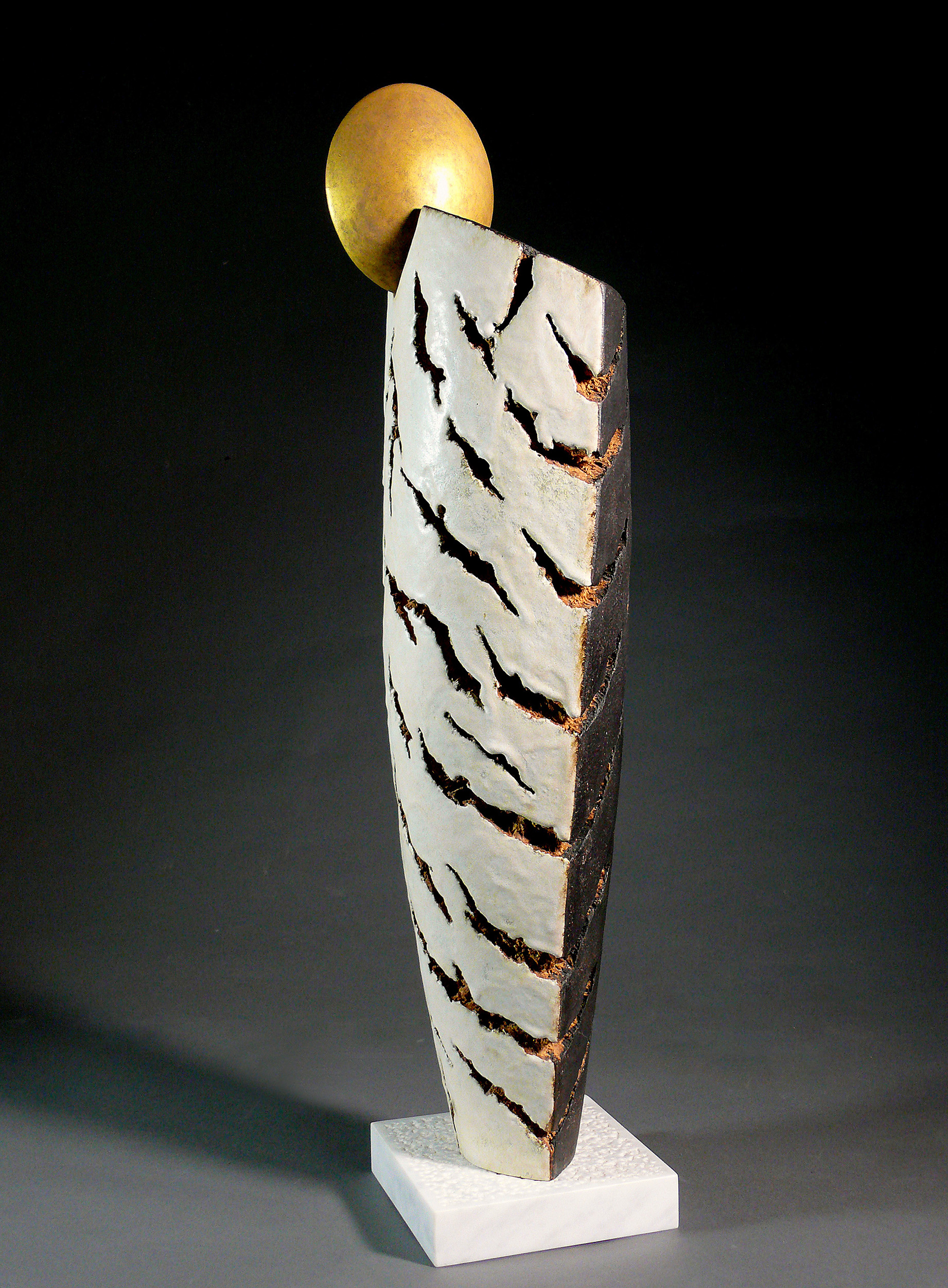 Le statue di Adriano Leverone esposte in Comune a Chiavari