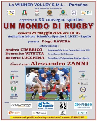 Convegno domani al Liceti di Rapallo con l'ex nazionale di rugby ...